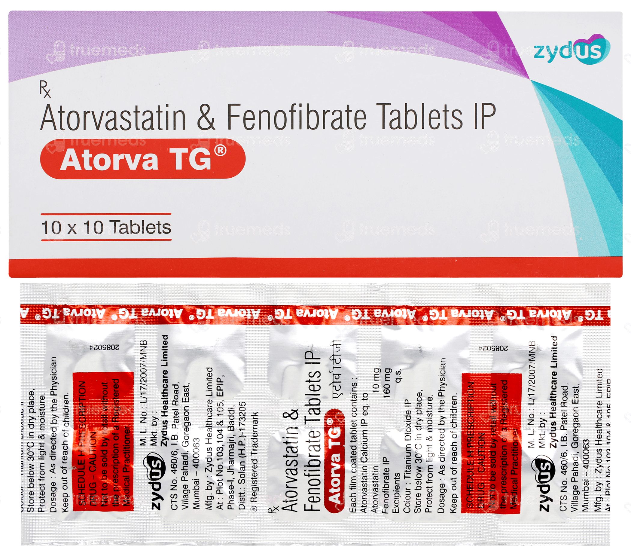 Atorva Tg 10/160 MG | Order Atorva Tg 10/160 MG Tablet Online at Truemeds