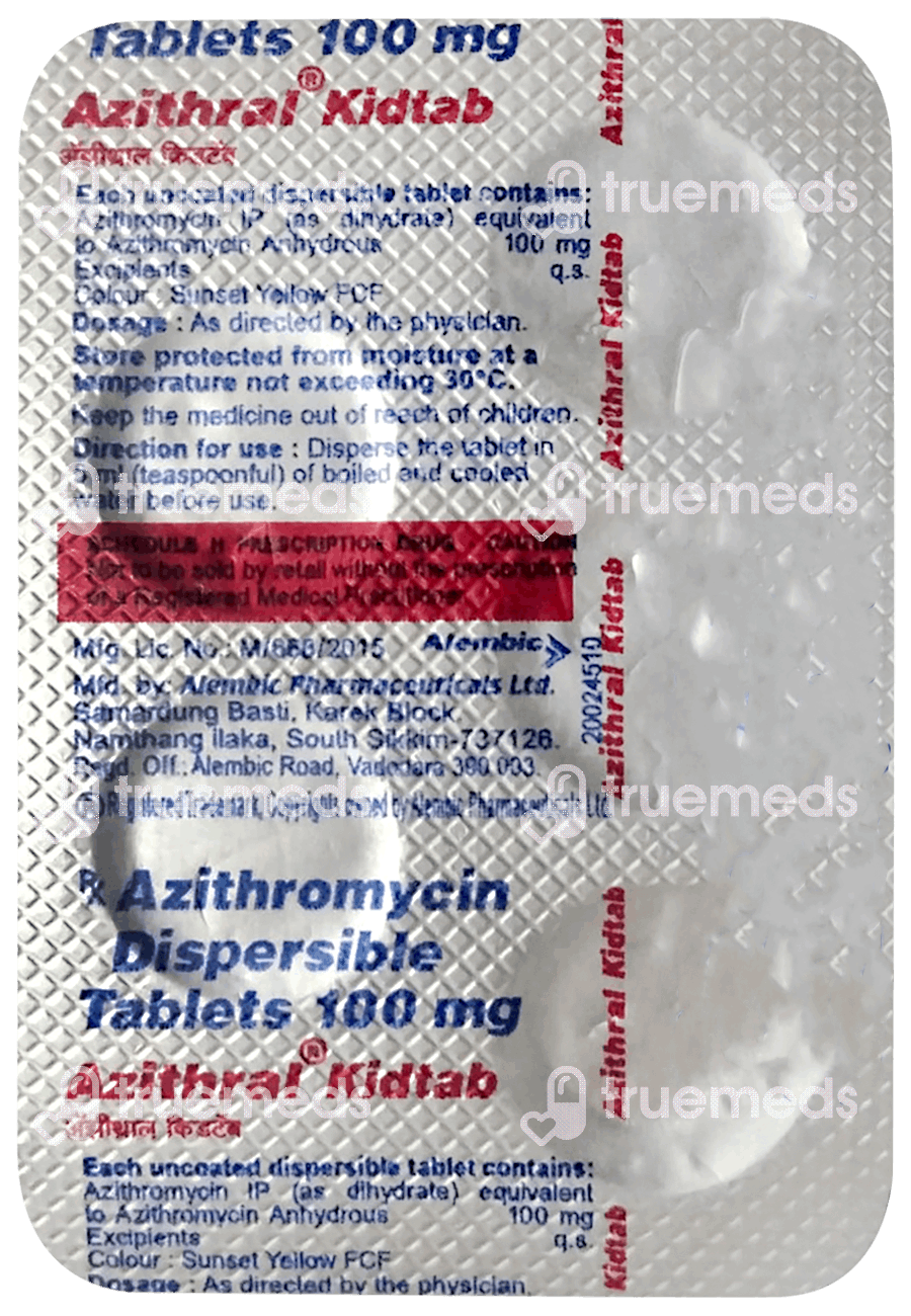Azithral Kid Tablet: Uses, Side Effects, Price & Substitutes