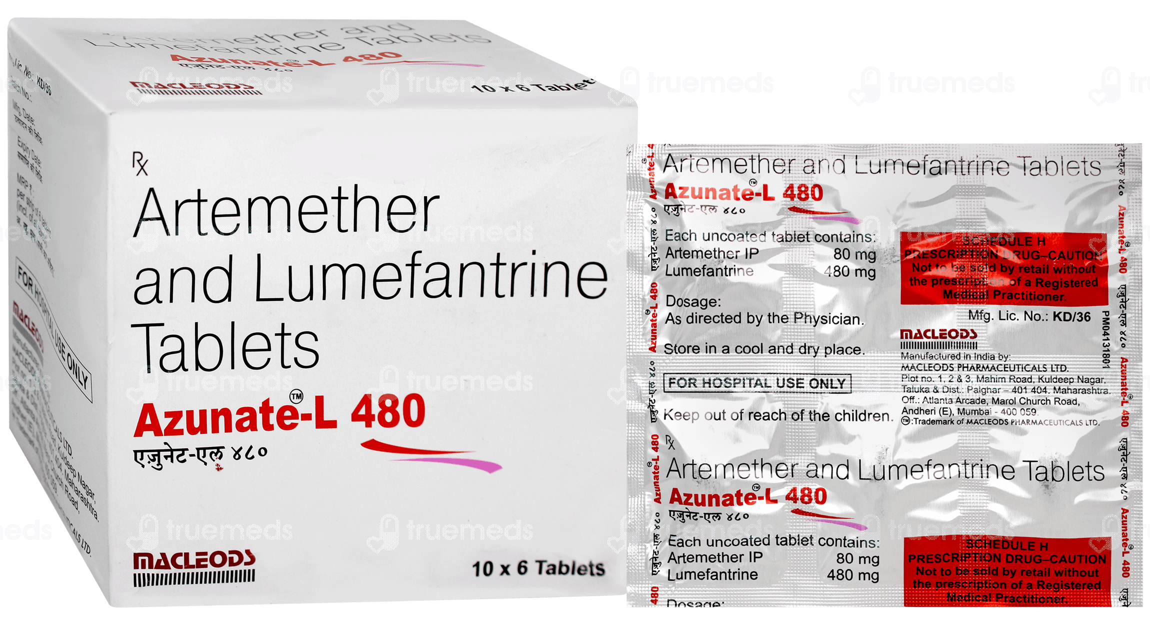 Azunate L 48080 Mg Tablet 6 - Uses, Side Effects, Dosage, Price | Truemeds