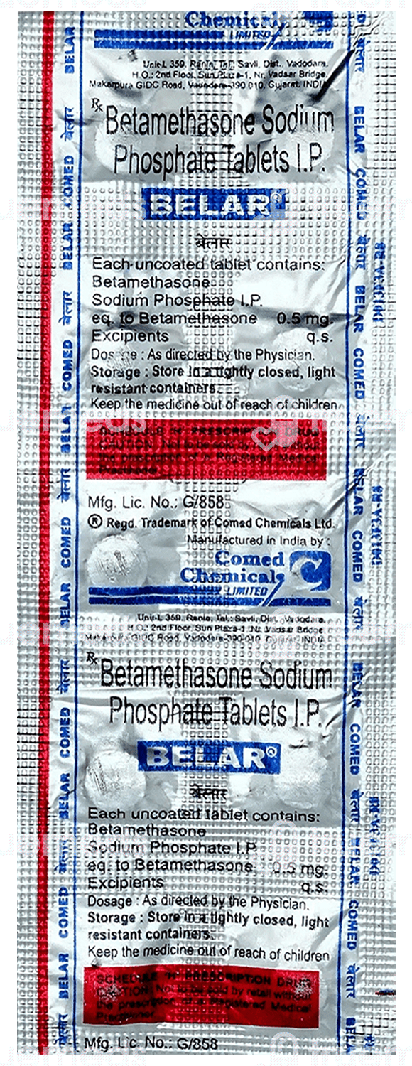 Belar 0.5 MG | Order Belar 0.5 MG Tablet Online at Truemeds