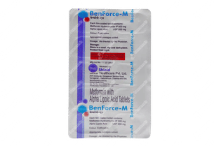 Benforce M 200500 Mg Tablet 10 - Uses, Side Effects, Dosage, Price ...