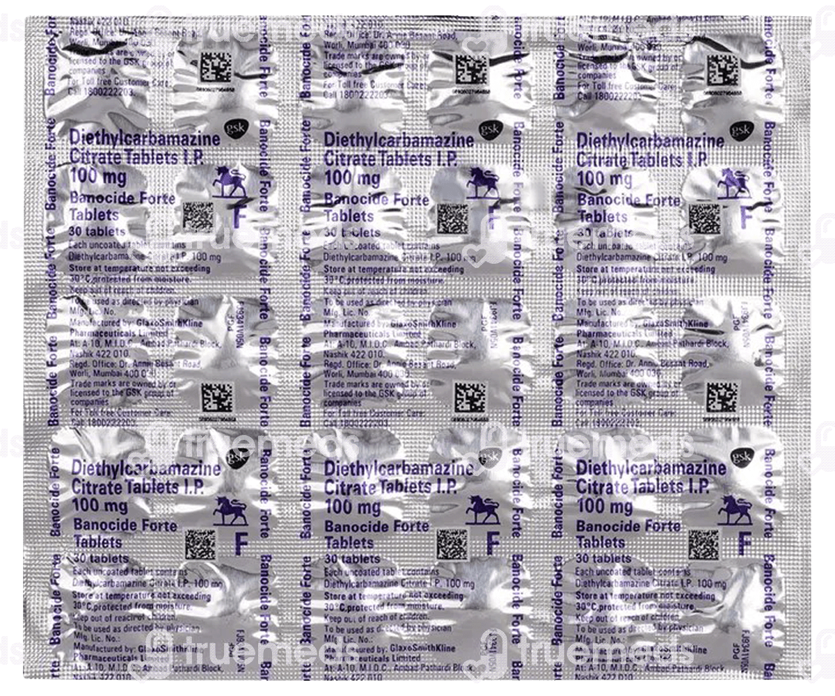 Diethylcarbamazine | Uses, Side Effects & Medicines | Truemeds