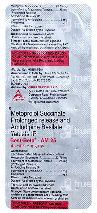 Best Beta Am 25/5 MG Er | Order Best Beta Am 25/5 MG Tablet Er Online ...