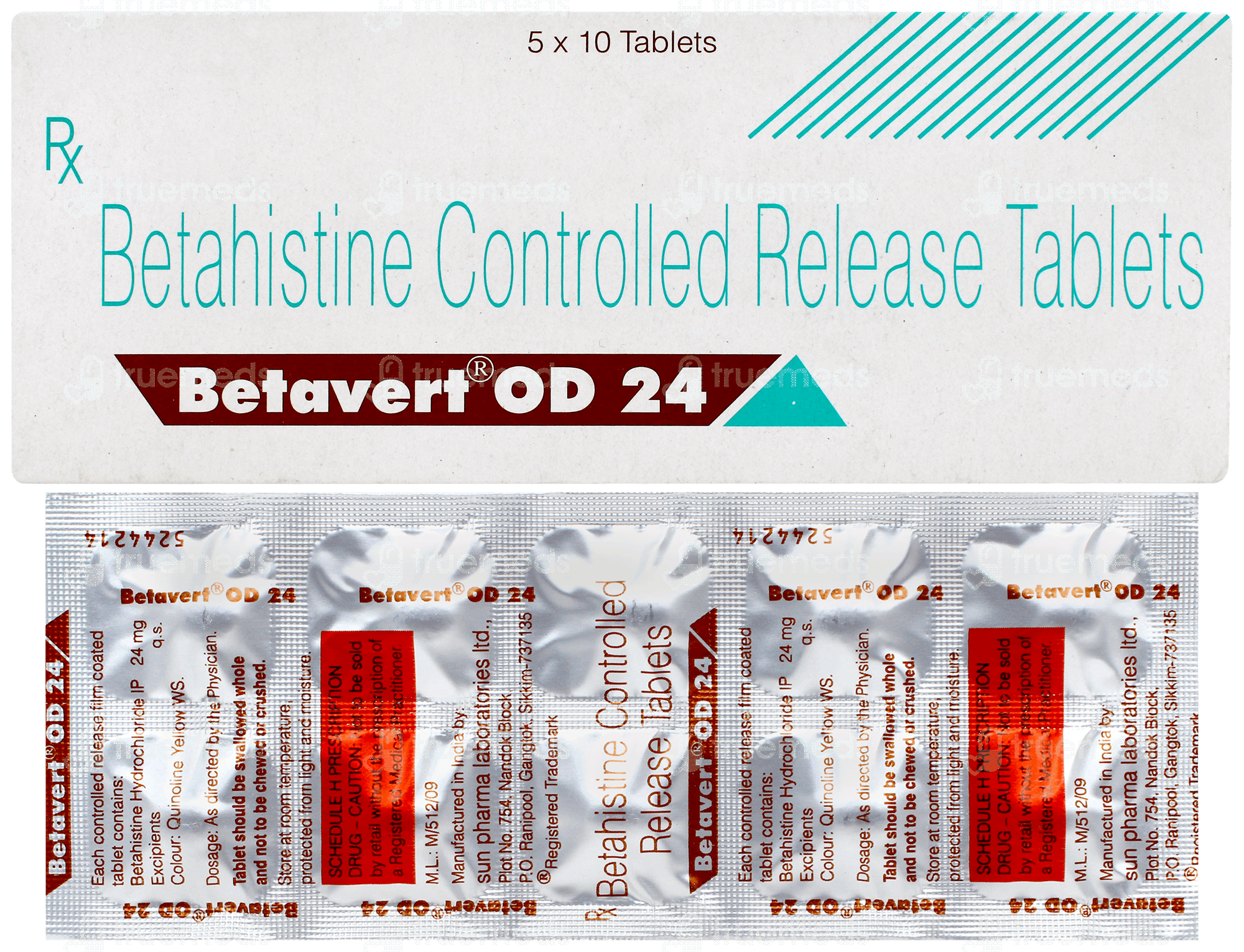 Betavert Od 24 MG | Order Betavert Od 24 MG Tablet Online at Truemeds