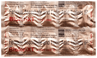 Biofer Xt 10015 Mg Tablet 10 - Uses, Side Effects, Dosage, Price | Truemeds