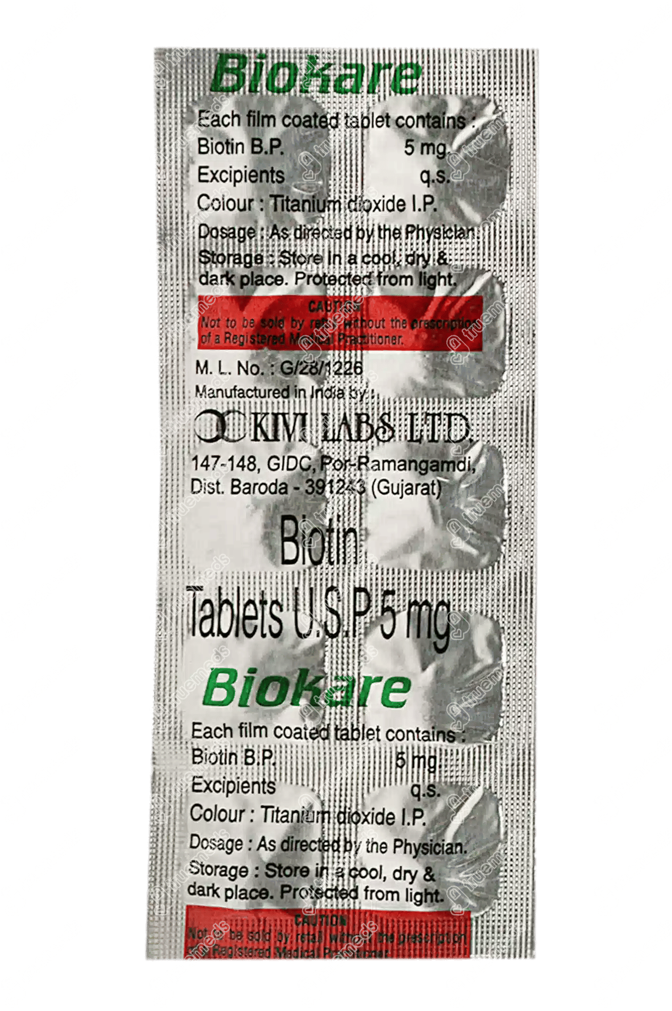 Biokare 5 MG | Order Biokare 5 MG Tablet Online at Truemeds