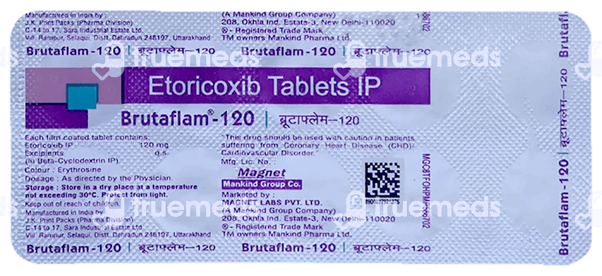 Brutaflam 120 MG | Order Brutaflam 120 MG Tablet Online at Truemeds