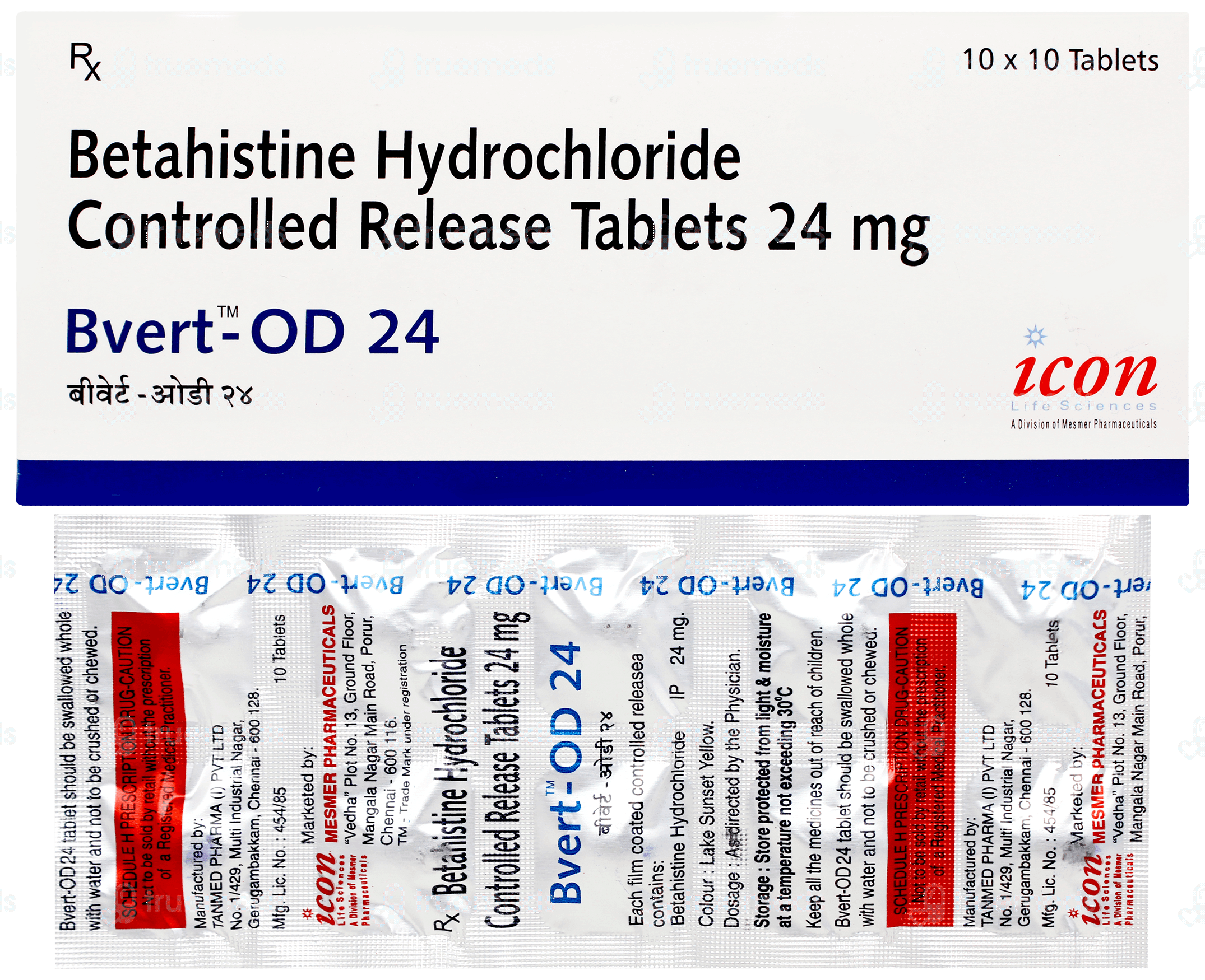 Bvert Od 24 MG | Order Bvert Od 24 MG Tablet Online at Truemeds