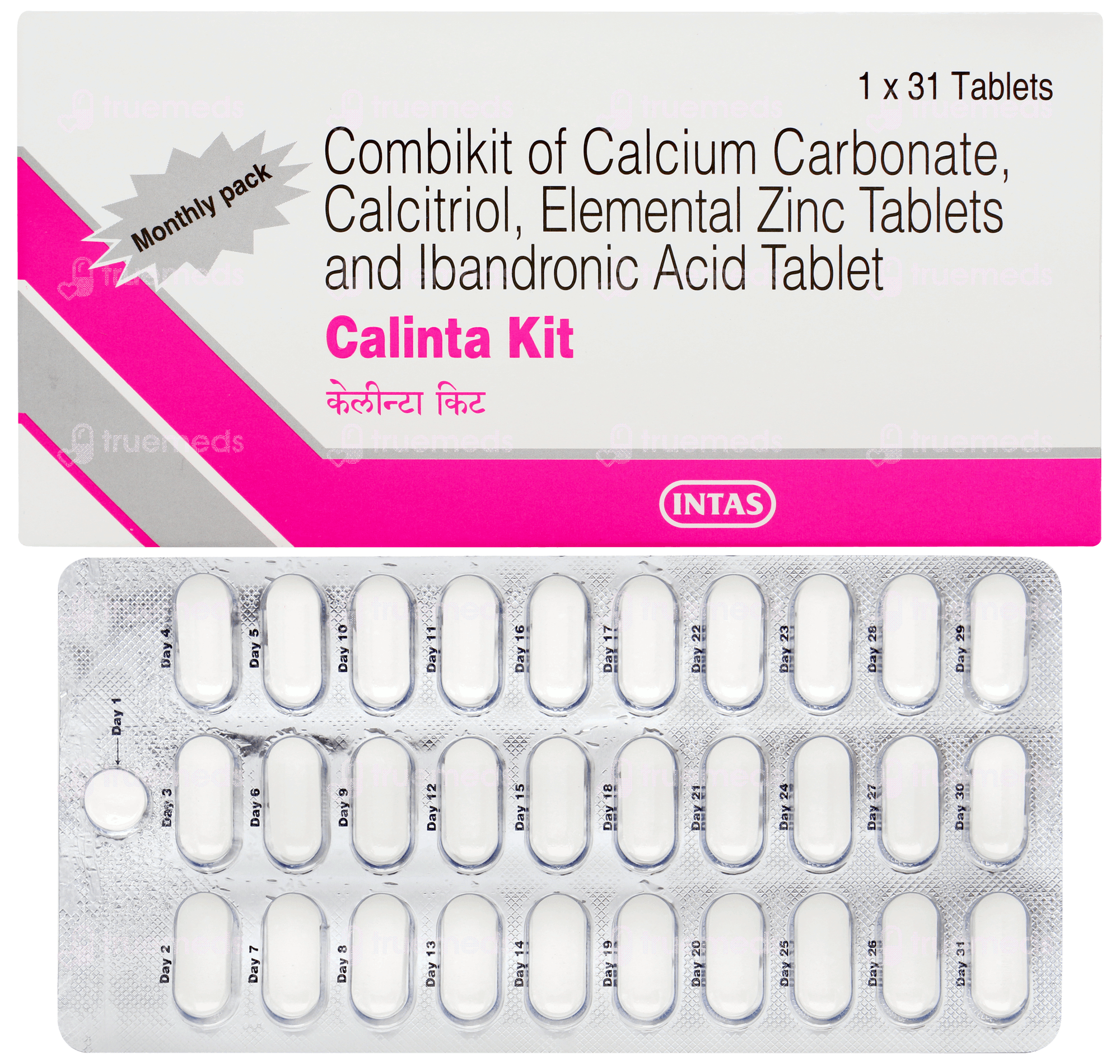 Calinta Kit 50000002520150 Mg Tablet 31 - Uses, Side Effects, Dosage ...