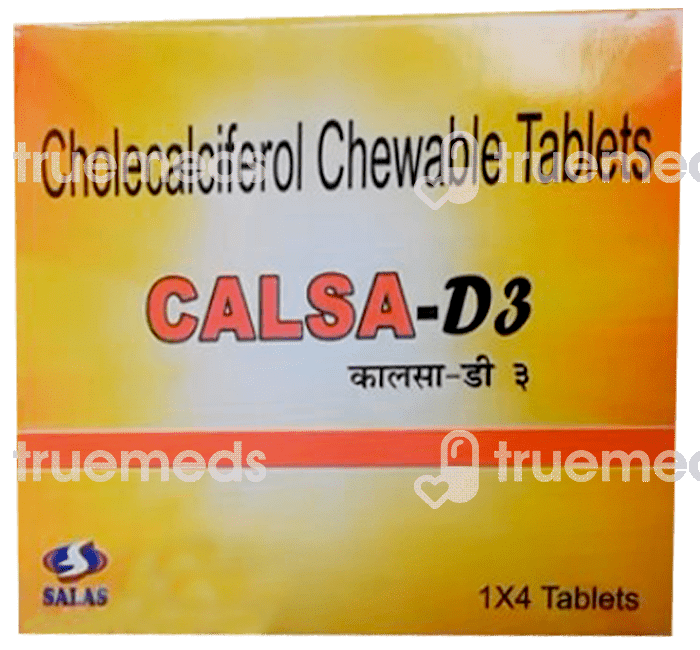Calsa D3 Chewable Tablet 4: Uses, Side Effects, Price & Substitutes