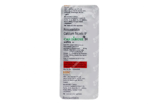 Cardirose 20 Mg Tablet 10 - Uses, Side Effects, Dosage, Price | Truemeds