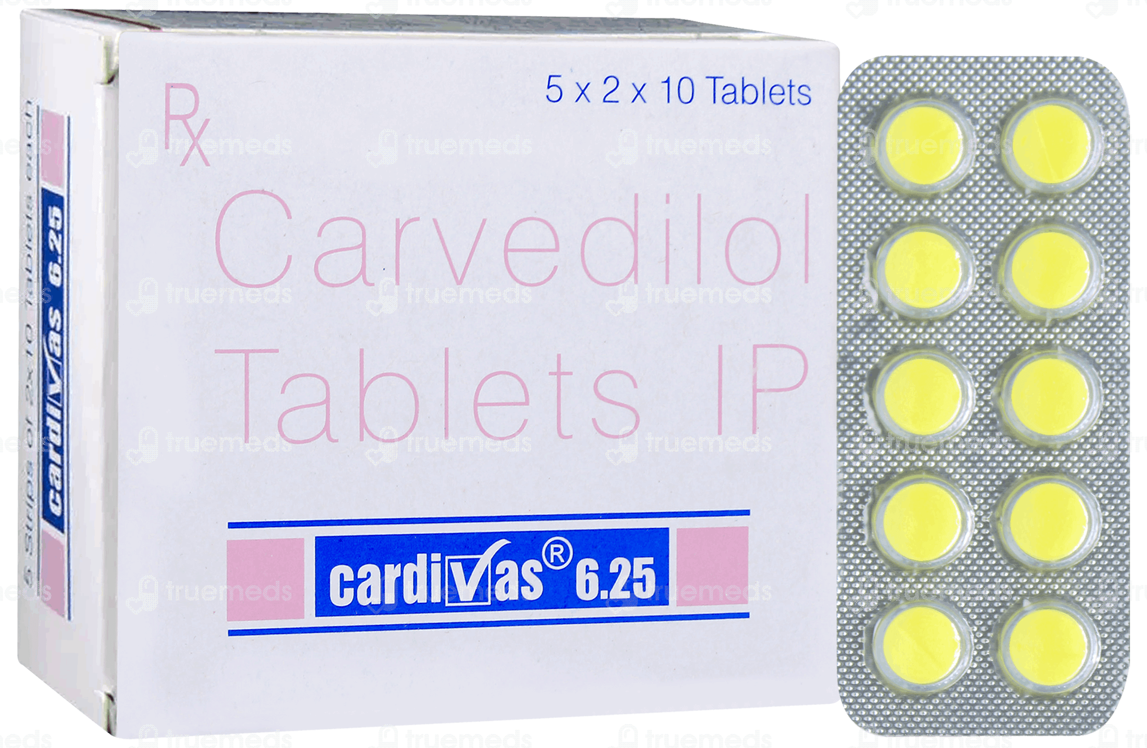 Cardivas 6.25 MG | Order Cardivas 6.25 MG Tablet Online at Truemeds