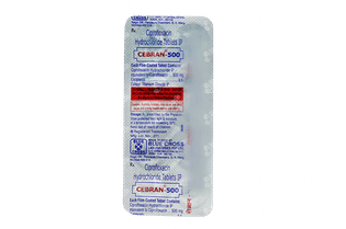 Cebran 500 Mg Tablet 10 - Uses, Side Effects, Dosage, Price | Truemeds