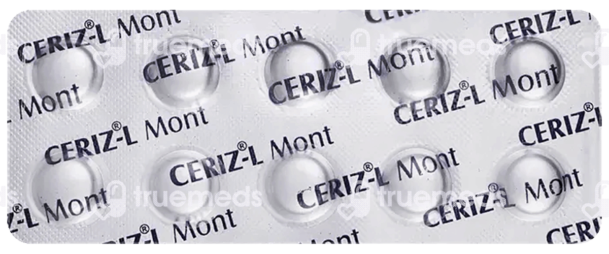 Ceriz L Mont 10/5 Mg Tablet: Uses, Side Effects, Price & Substitutes