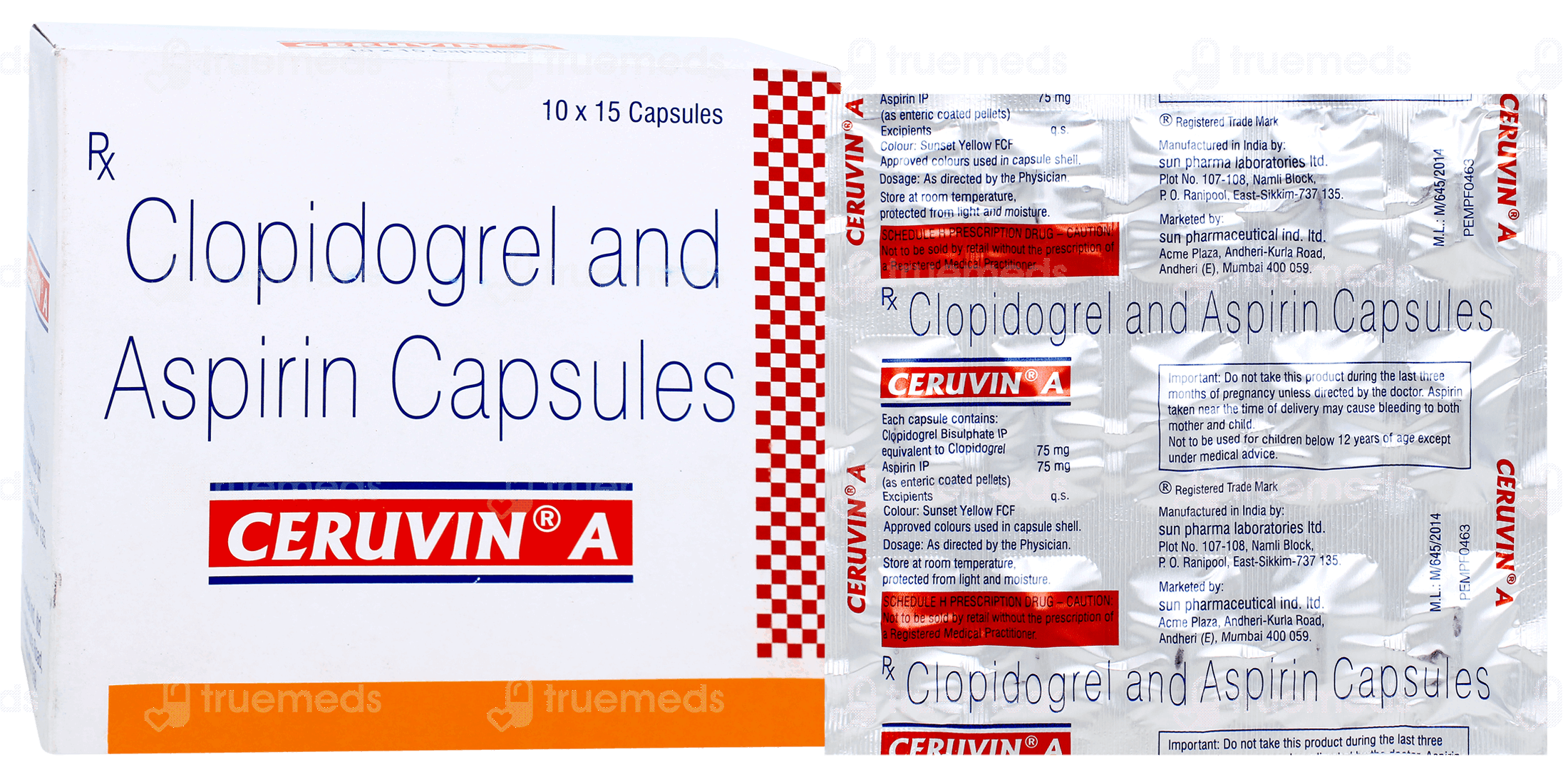 Ceruvin A 75/75 MG | Order Ceruvin A 75/75 MG Capsule Online at Truemeds