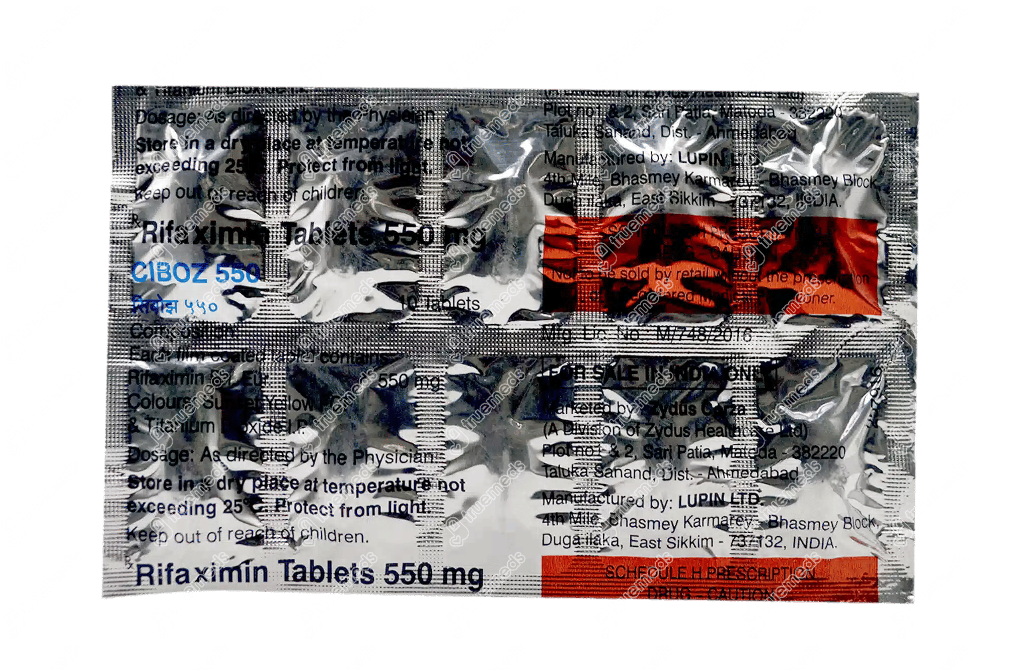 Ciboz 550 MG | Order Ciboz 550 MG Tablet Online at Truemeds