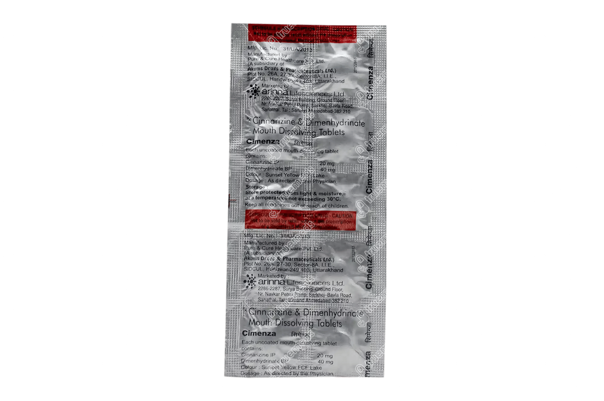 Cimenza 20/40 MG | Order Cimenza 20/40 MG Tablet Online at Truemeds