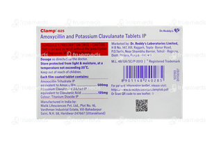 Clamp 625 Tablet: Uses, Side Effects, Price & Substitutes