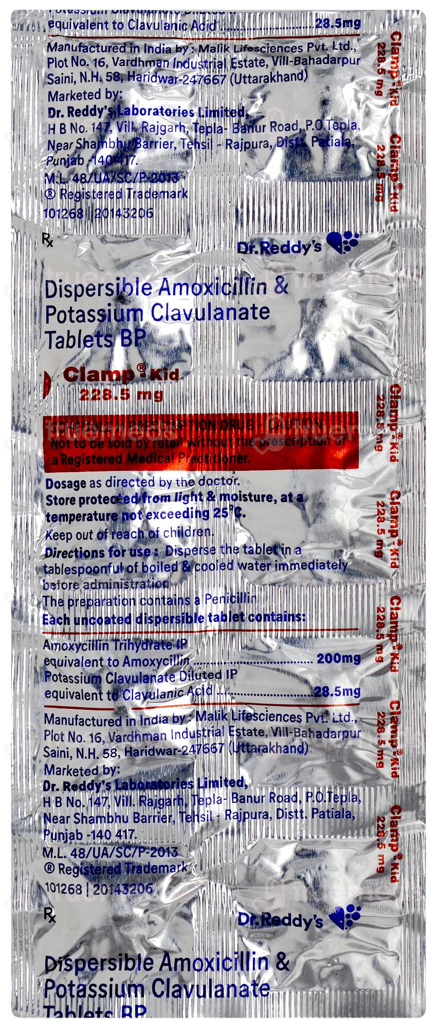 Clamp Kid 200/28.5 Mg Tablet: Uses, Side Effects, Price & Substitutes