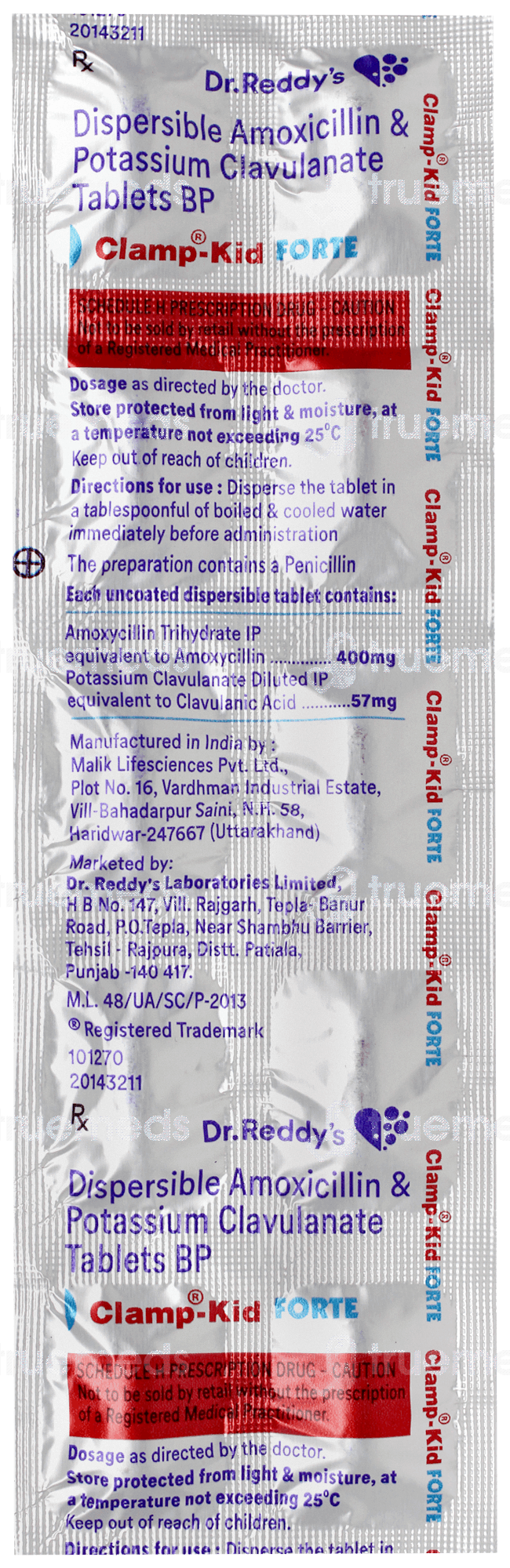 Clamp Kid Forte 400/57 Mg Tablet: Uses, Side Effects, Price & Substitutes
