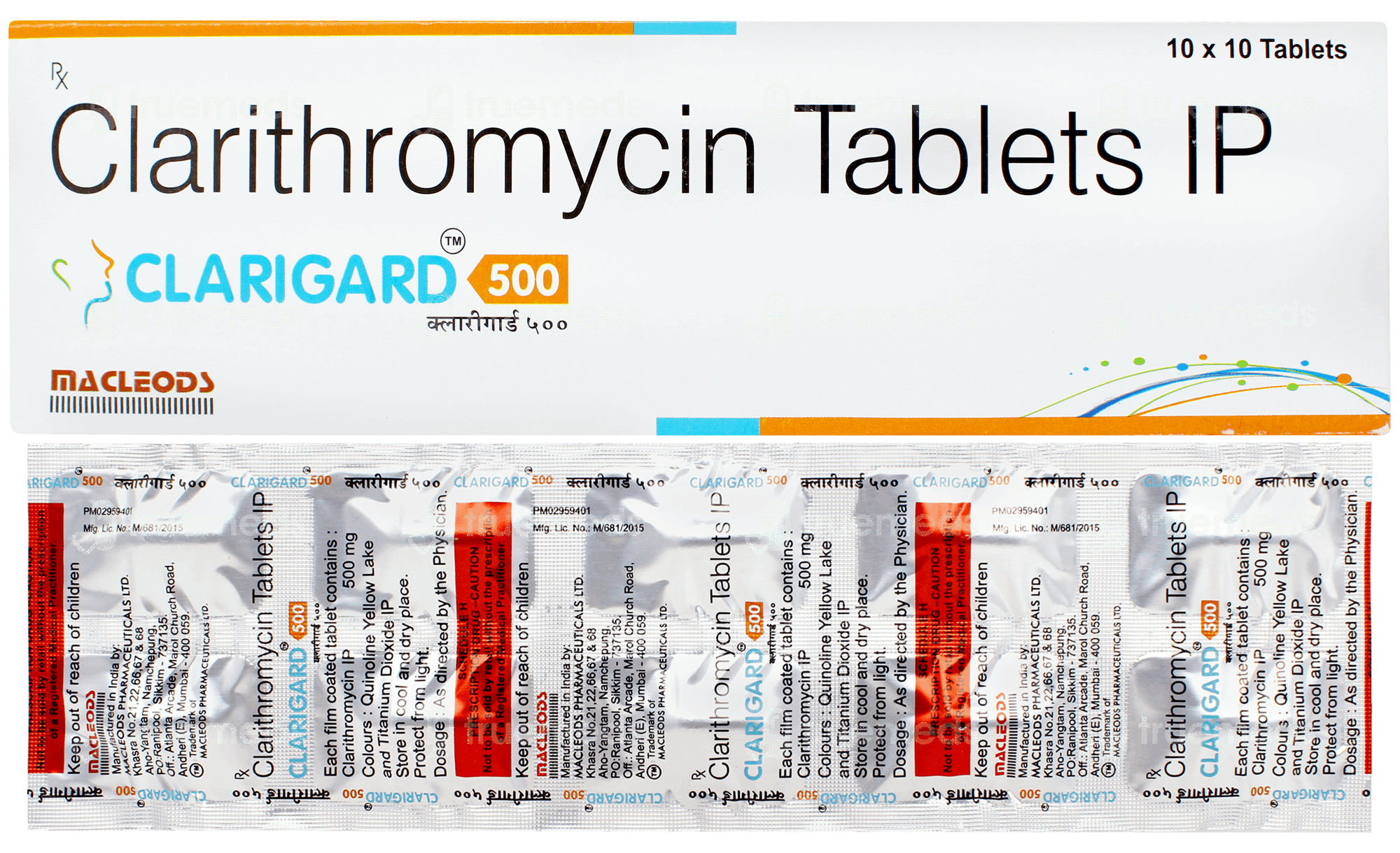 CLARIGARD 500 MG Tablet 10 | Order Clarigard 500 MG Online at Truemeds