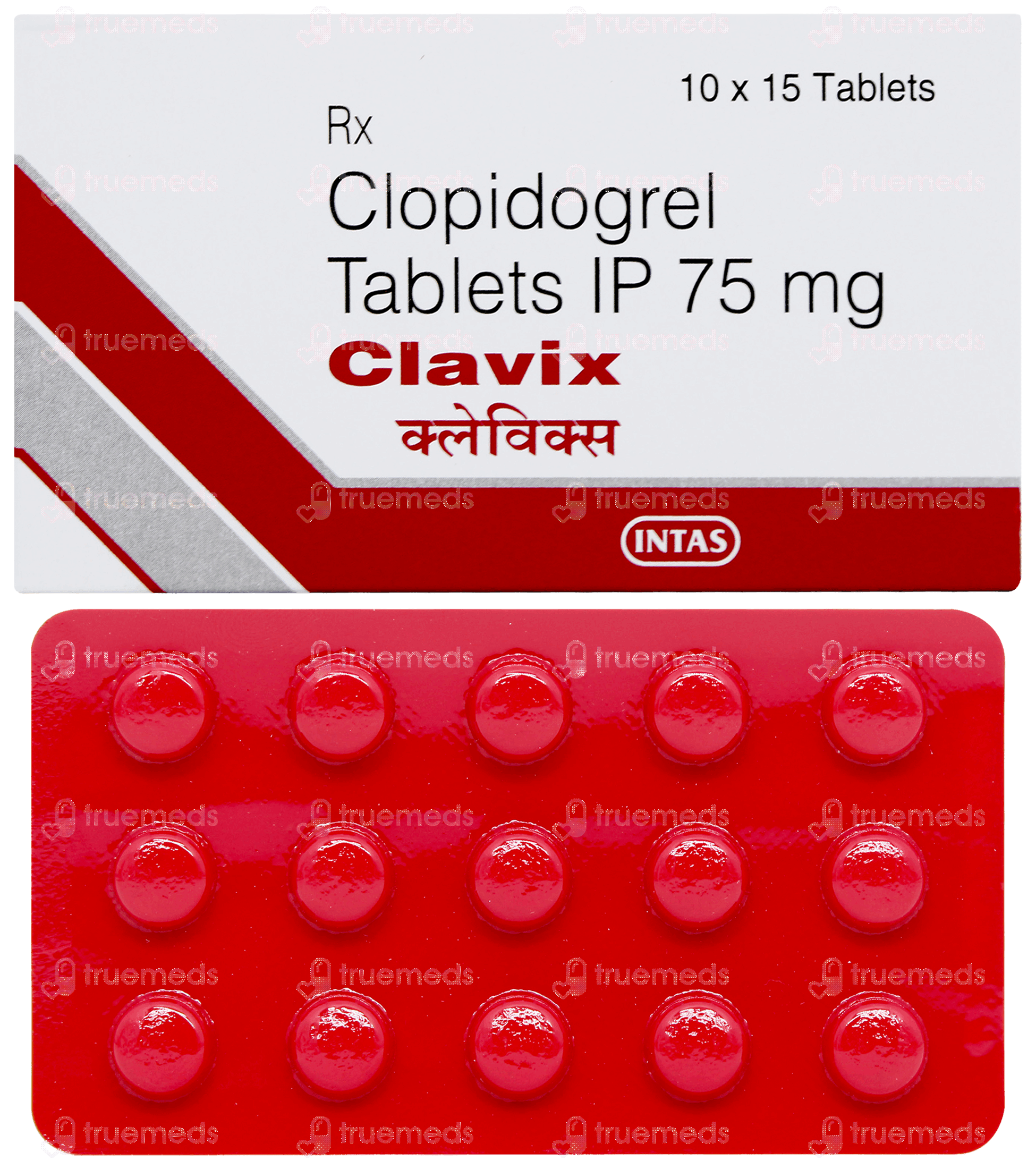 Clavix 75 MG | Order Clavix 75 MG Tablet Online at Truemeds