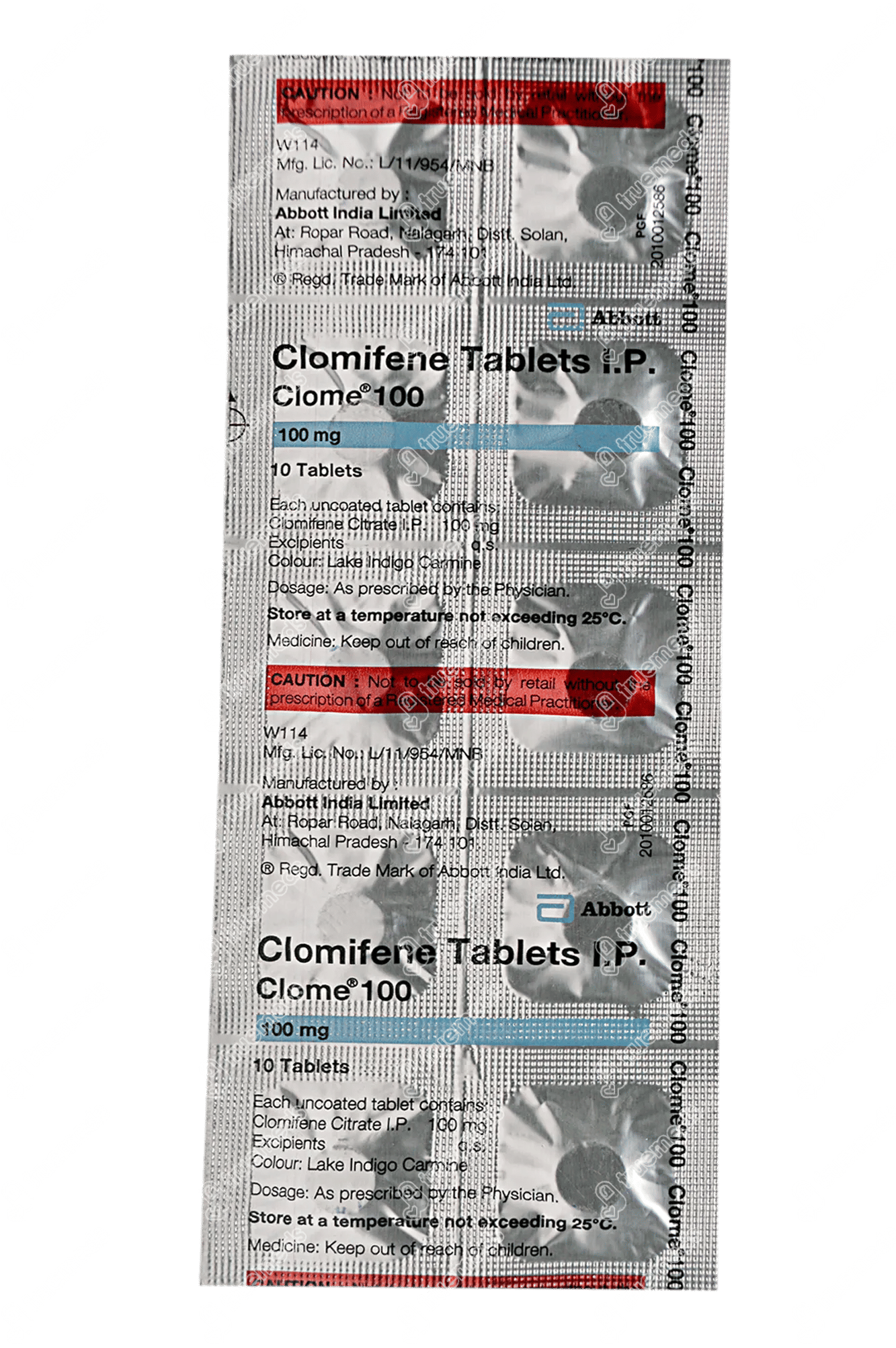 Clome 100 MG | Order Clome 100 MG Tablet Online at Truemeds