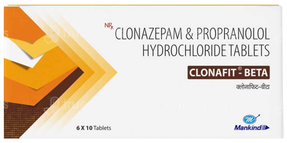 Clonafit Beta 0520 Mg Tablet 10 - Uses, Side Effects, Dosage, Price ...