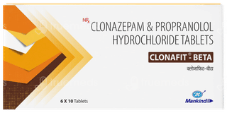 Clonafit Beta 0520 Mg Tablet 10 - Uses, Side Effects, Dosage, Price ...