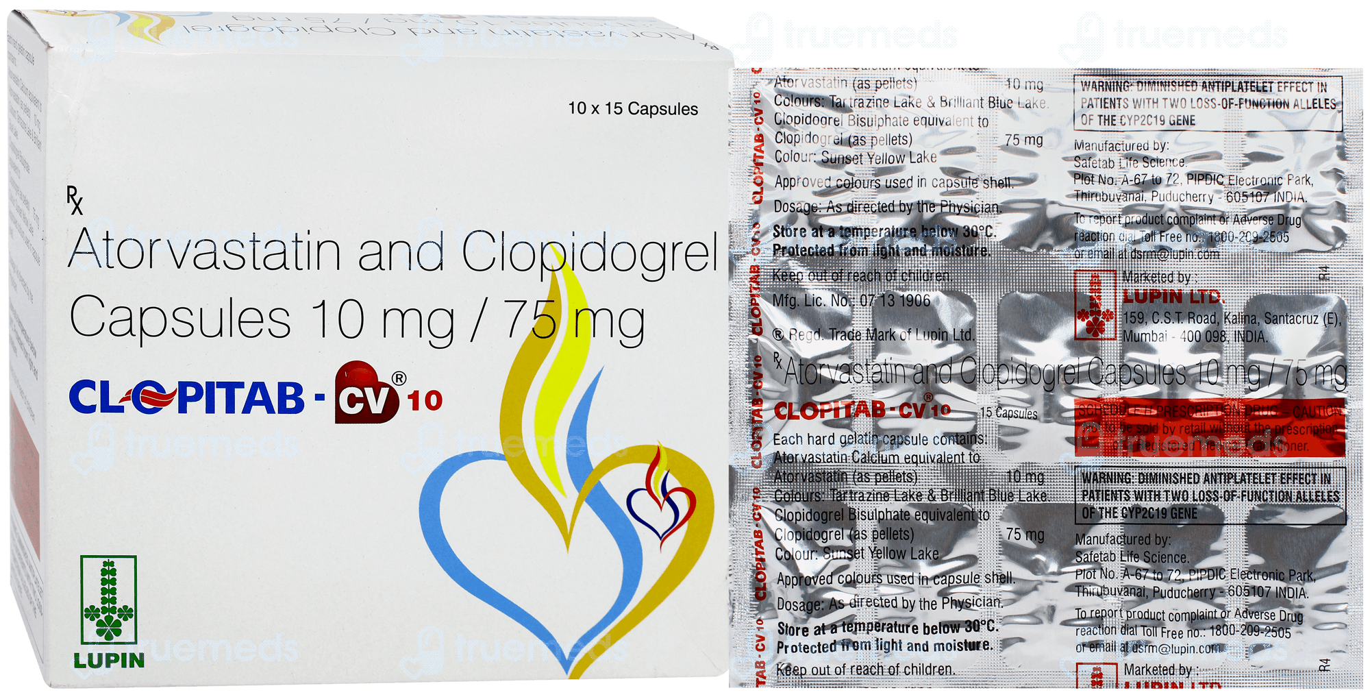 Clopitab Cv 10 Capsule – Hyperlipoproteinemia Care