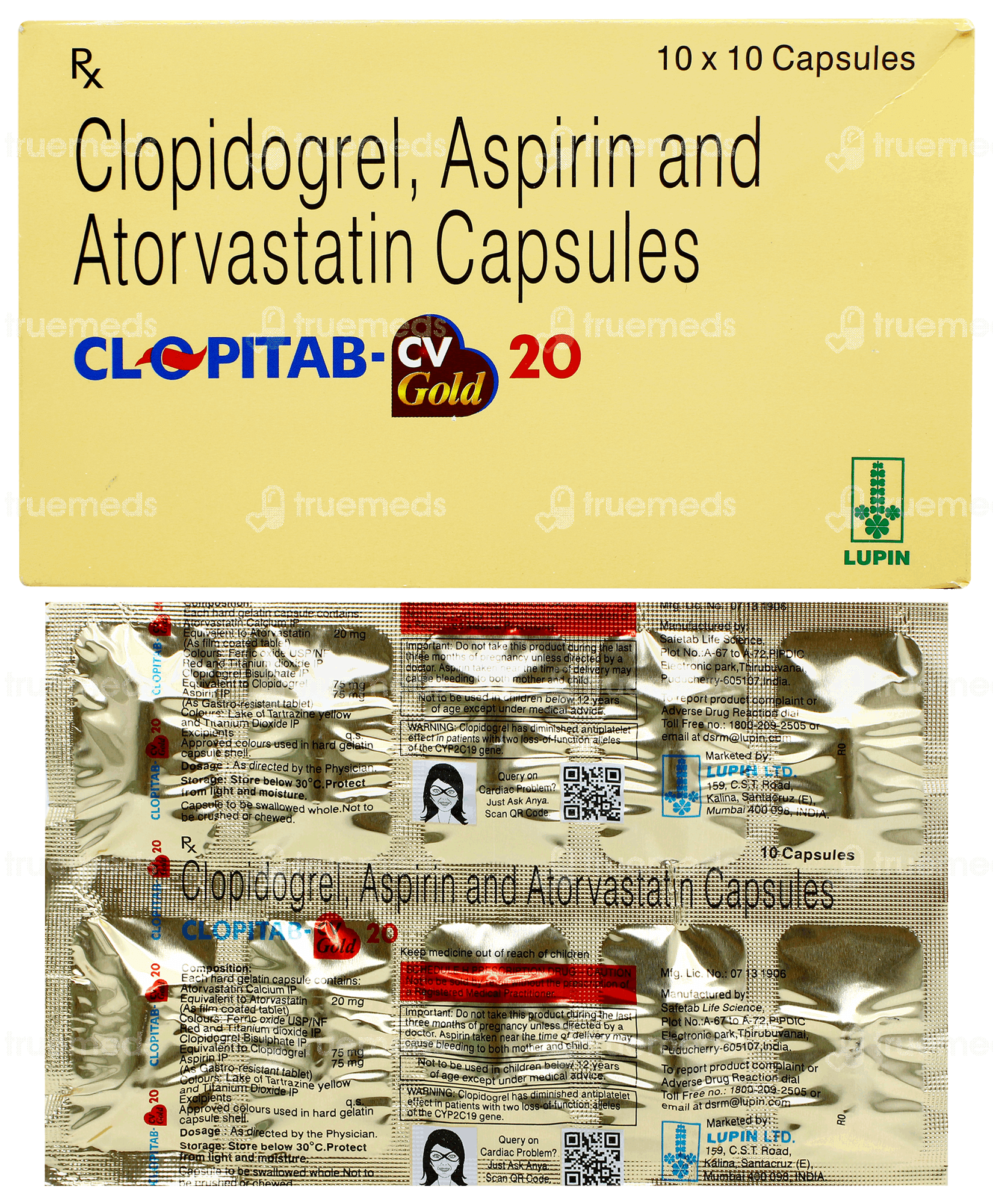 Clopitab Cv Gold 75/20/75 MG | Order Clopitab Cv Gold 75/20/75 MG ...