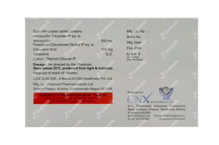 Cnx Clav 500/125 MG | Order Cnx Clav 500/125 MG Tablet Online at Truemeds