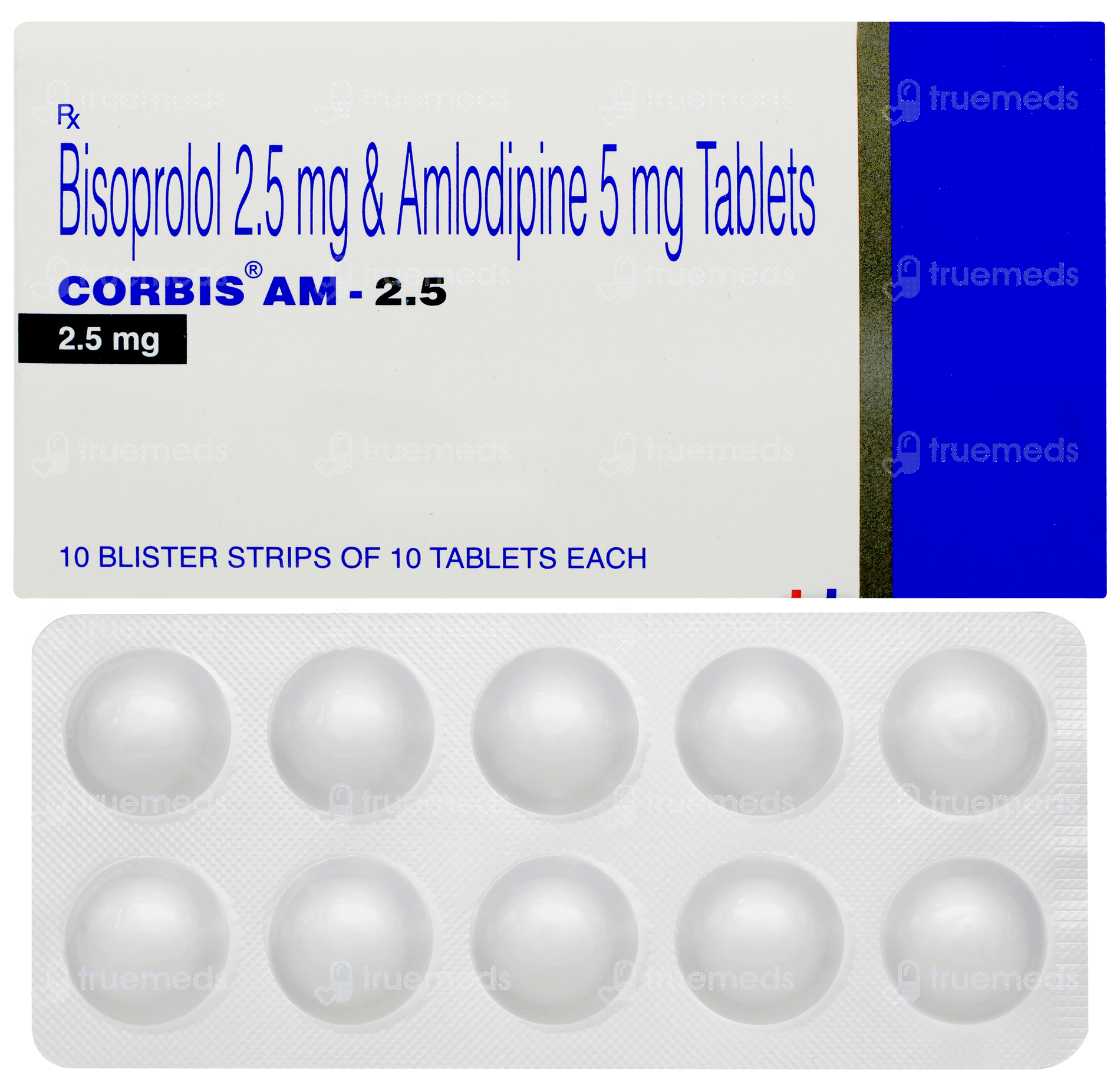 Corbis Am 5/2.5 MG | Order Corbis Am 5/2.5 MG Tablet Online at Truemeds