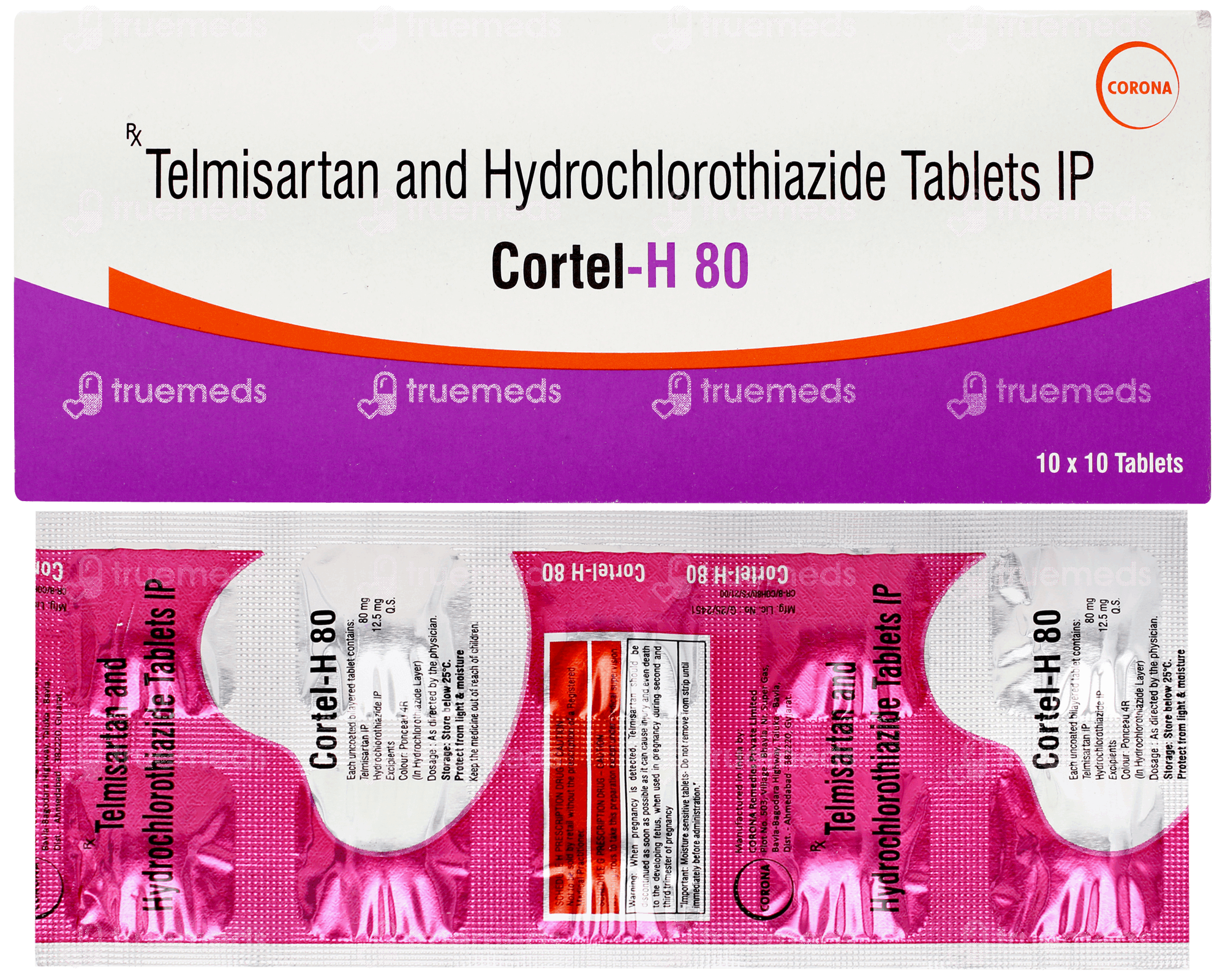 Cortel H 80 Tablet 10: Uses, Side Effects, Price & Substitutes