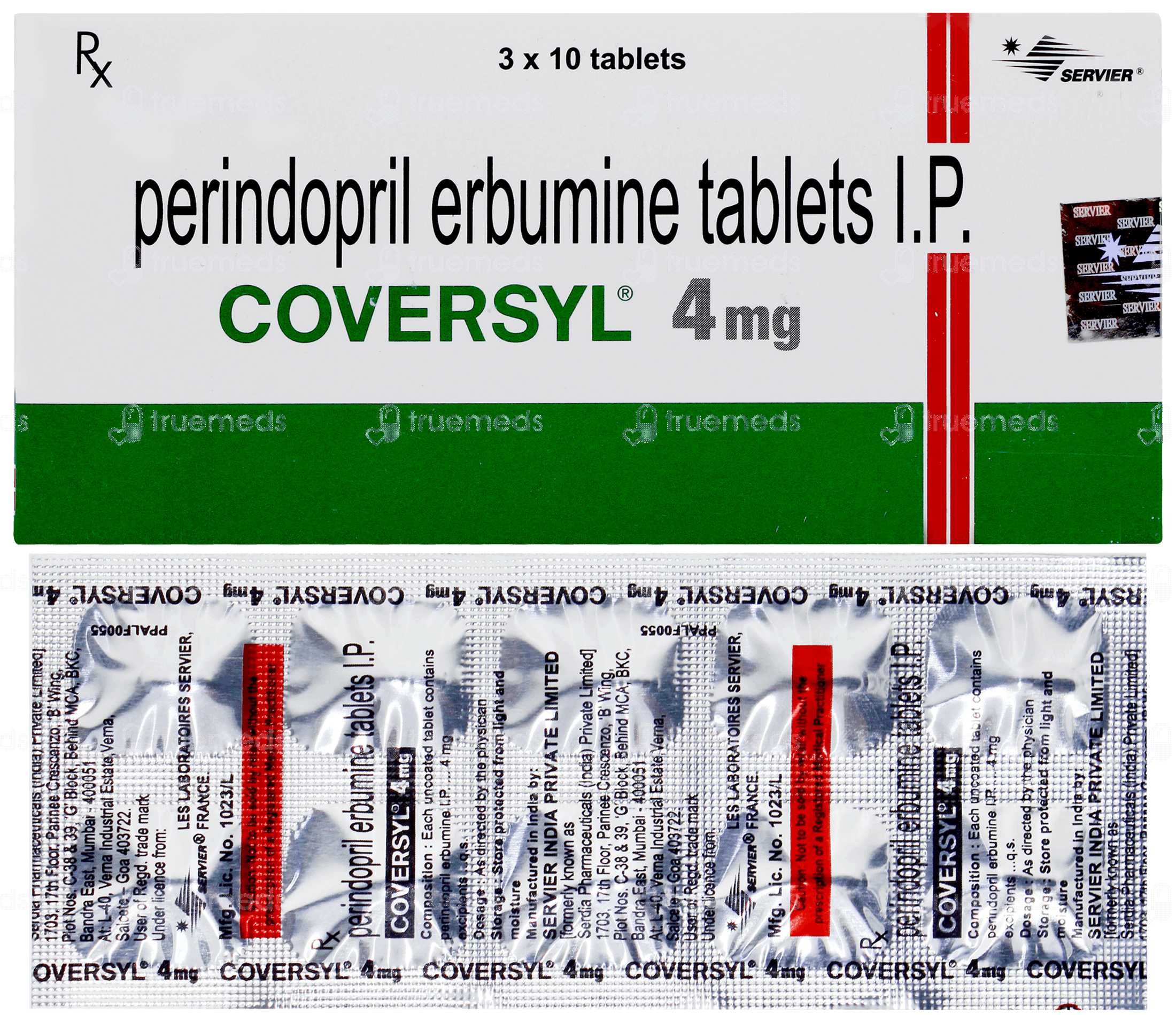 Coversyl 4mg Tablet: Uses, Side Effects, Price & Substitutes