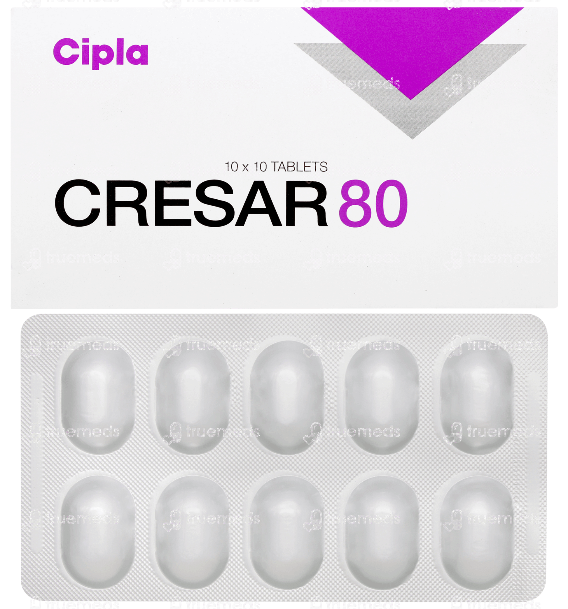 Cresar 80 Tablet 10: Uses, Side Effects, Price & Substitutes