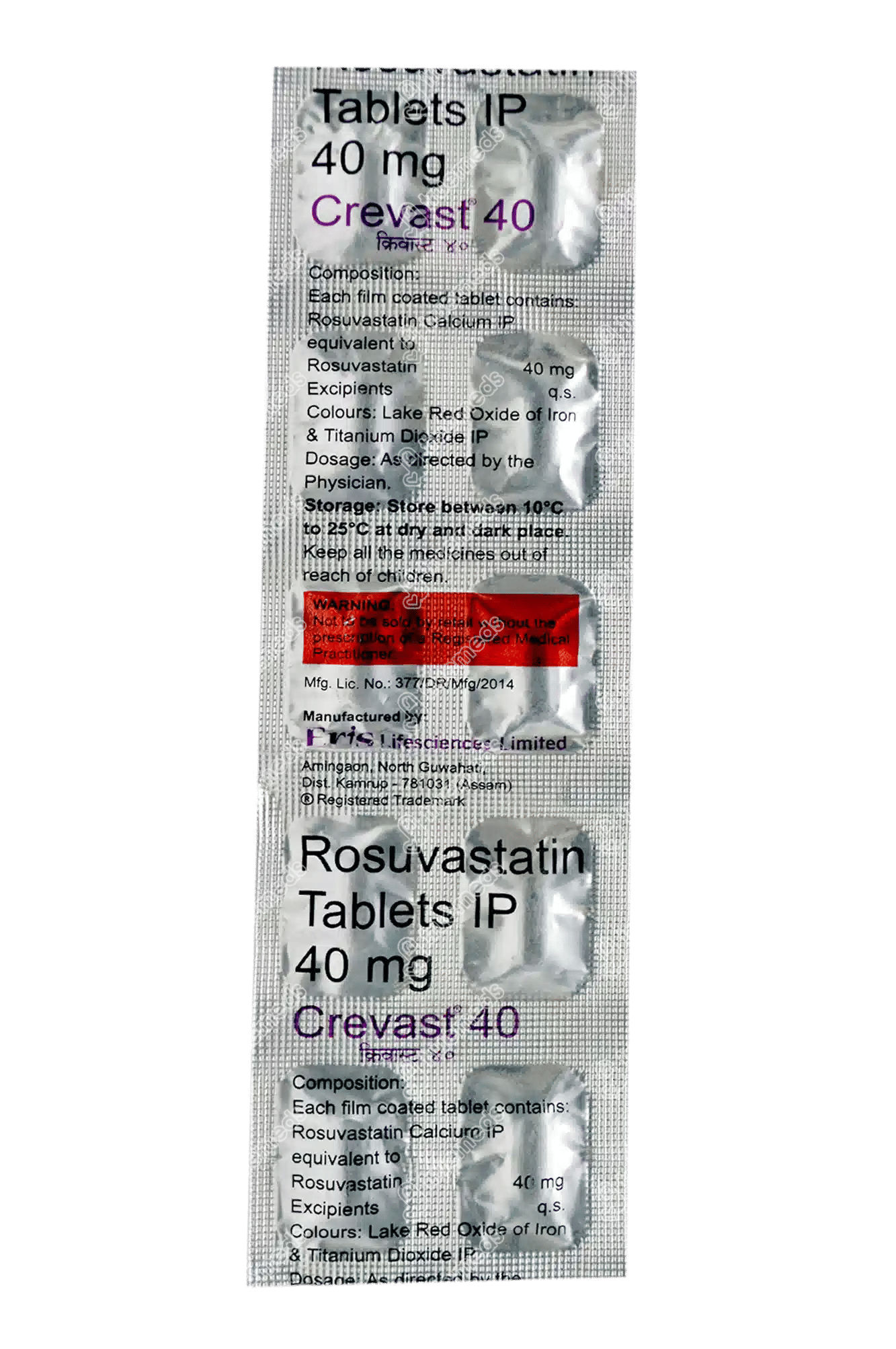 Crevast 40 Tablet 10: Uses, Side Effects, Price & Substitutes