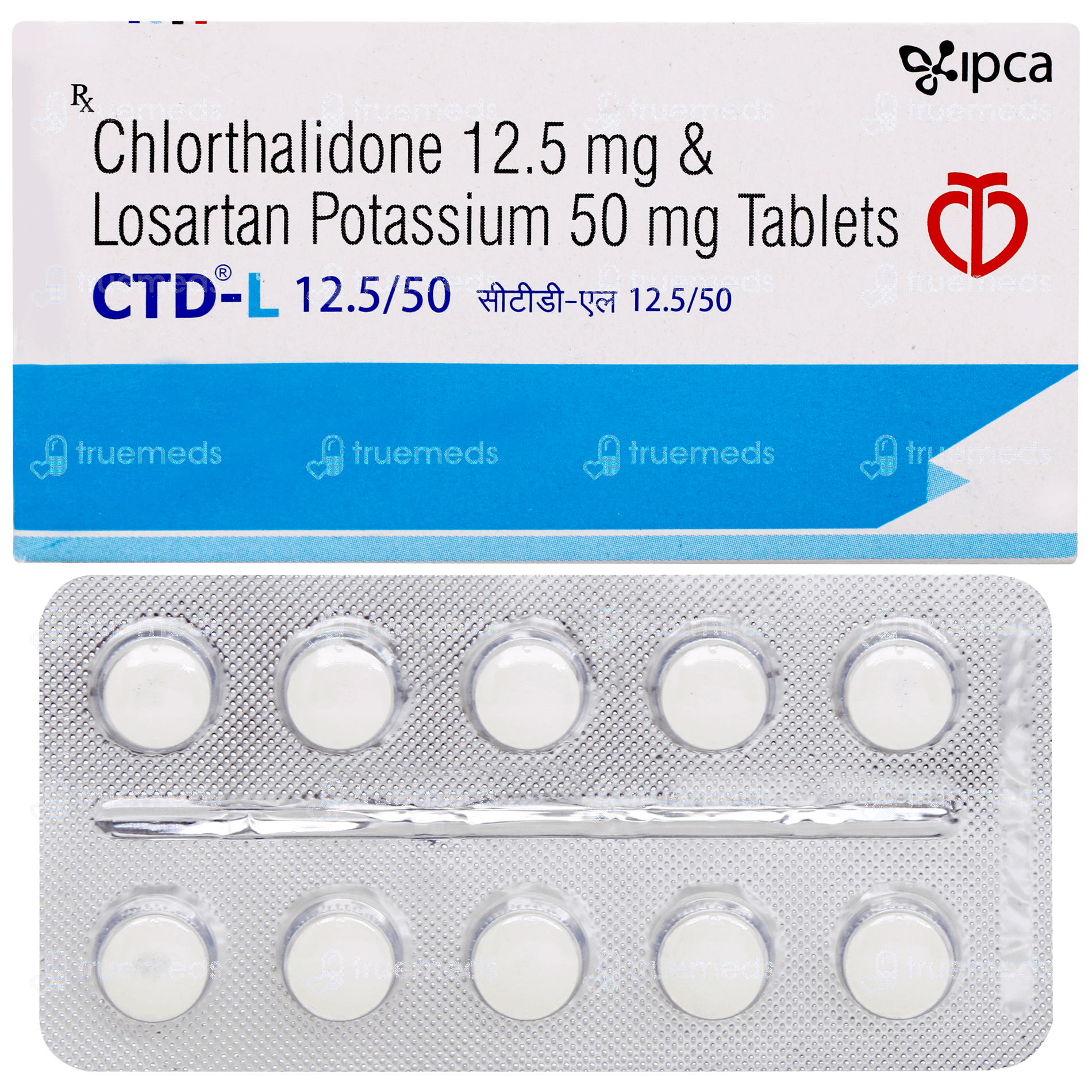 Ctd L 50/12.5 MG | Order Ctd L 50/12.5 MG Tablet Online at Truemeds