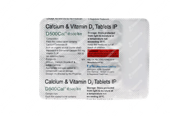 D 500 Cal 500 Mg/500iu Tablet 10 - Uses, Side Effects, Dosage, Price ...