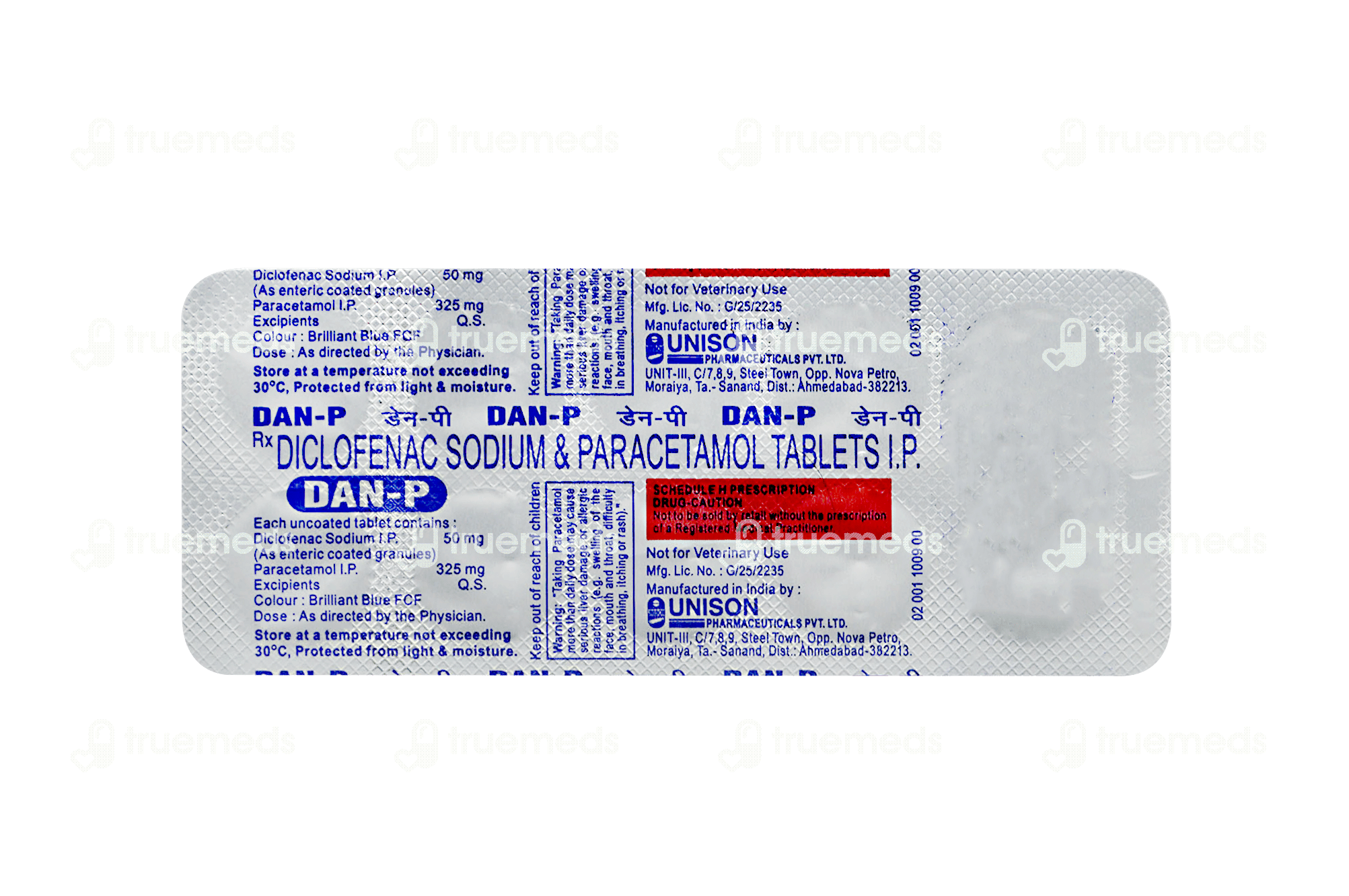 Dan P 50/325 MG | Order Dan P 50/325 MG Tablet Online at Truemeds