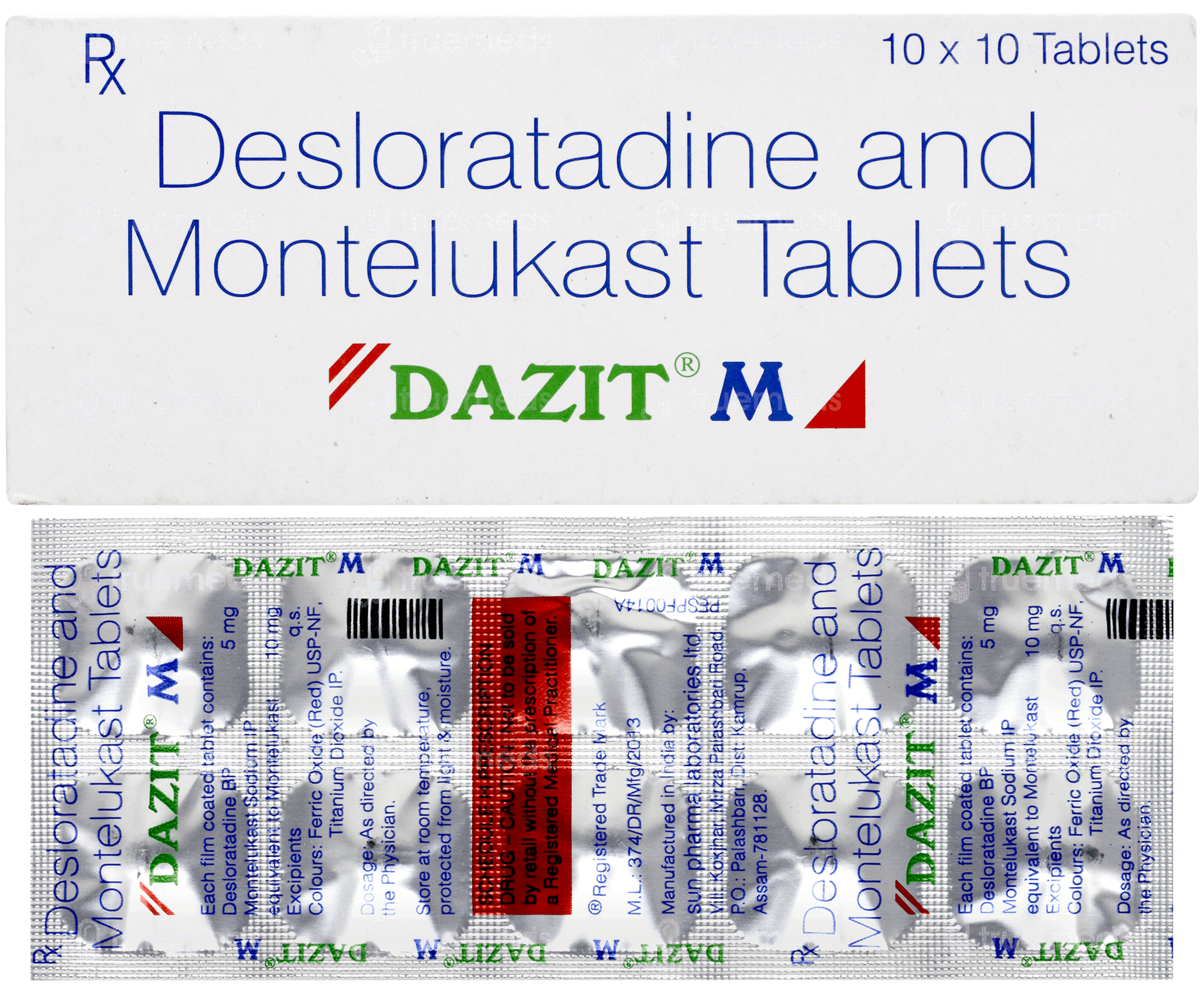 Dazit M 5/10 MG | Order Dazit M 5/10 MG Tablet Online at Truemeds