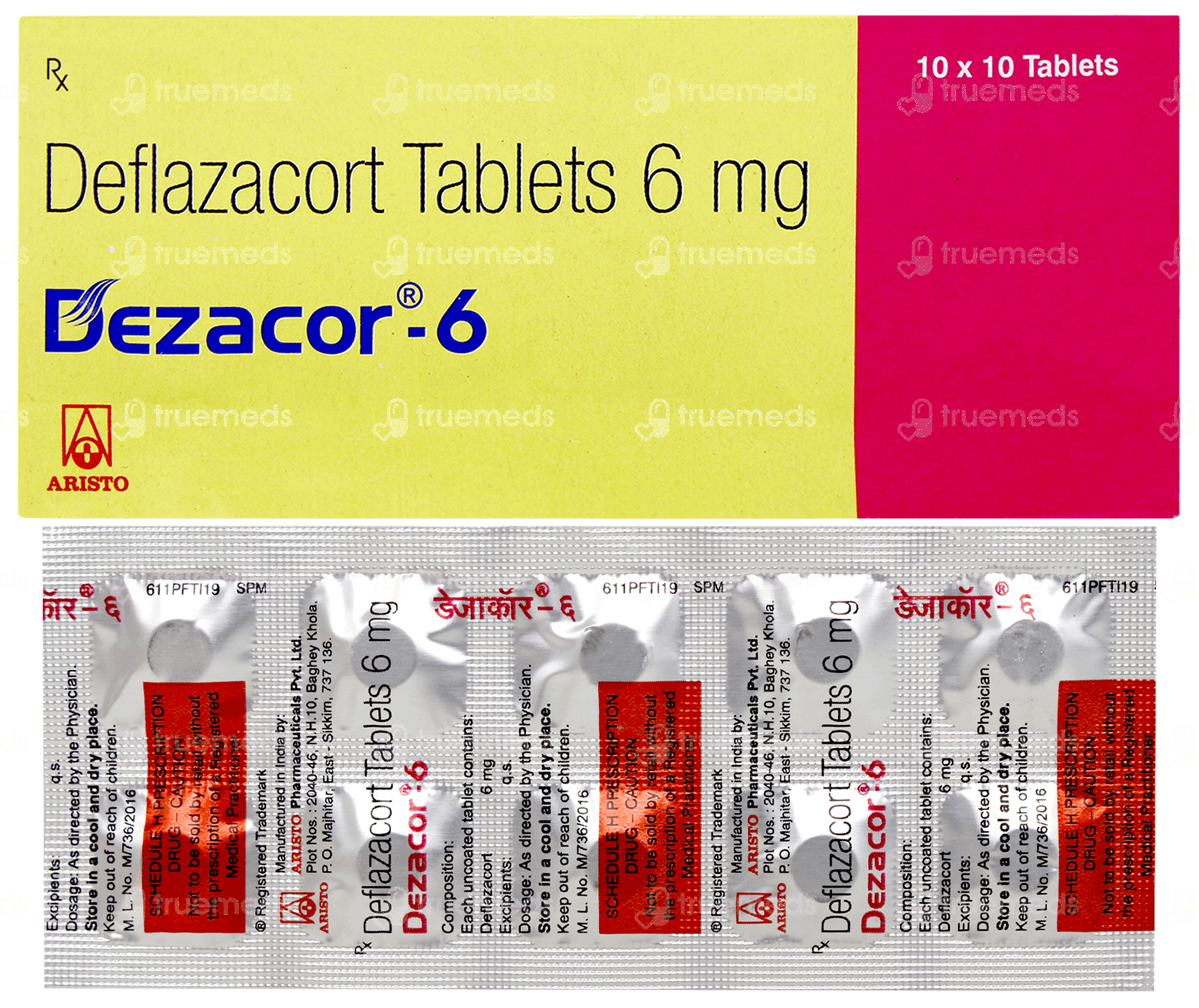 Dezacor 6 Mg Tablet 10 - Uses, Side Effects, Dosage, Price | Truemeds