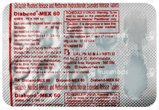 Diabend Mex 60 Tablet: Uses, Side Effects, Price & Substitutes