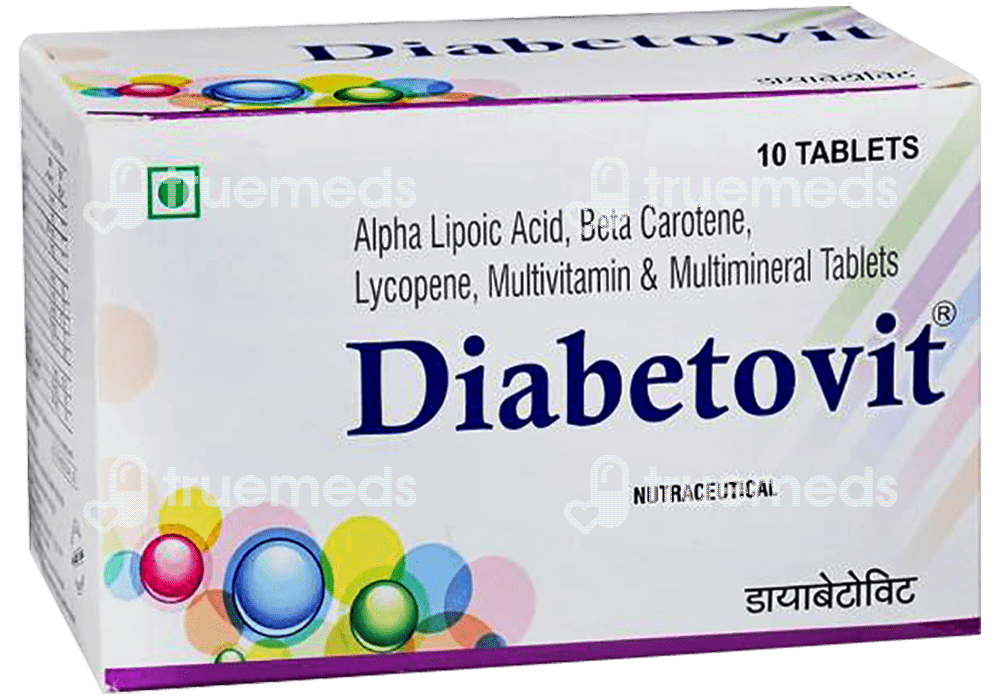 Diabetovit Tablet 10 - Uses, Side Effects, Dosage, Price | Truemeds