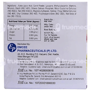 Diabetovit Tablet 10 - Uses, Side Effects, Dosage, Price | Truemeds