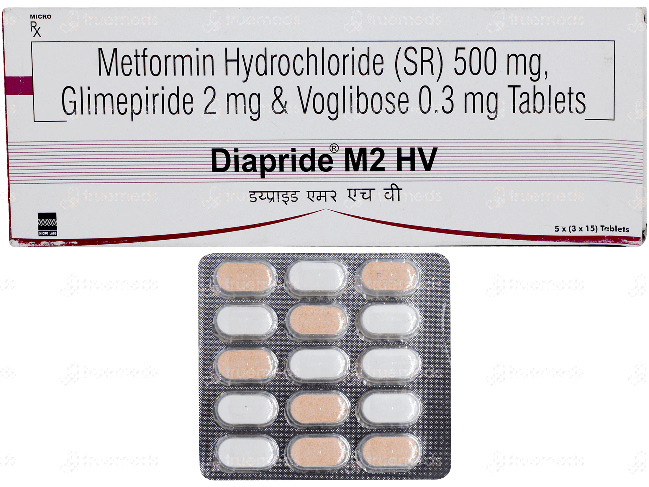 Diapride M2 Hv Tablet 15: Uses, Side Effects, Price & Substitutes