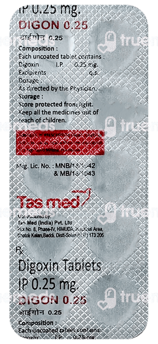 Digon 0.25 MG | Order Digon 0.25 MG Tablet Online at Truemeds