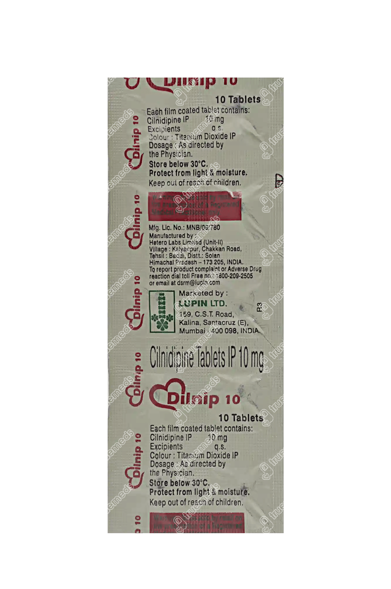 Dilnip 10 Tablet 10: Uses, Side Effects, Price & Substitutes