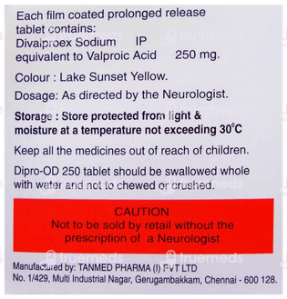 Dipro Od 250 MG | Order Dipro Od 250 MG Tablet Online at Truemeds