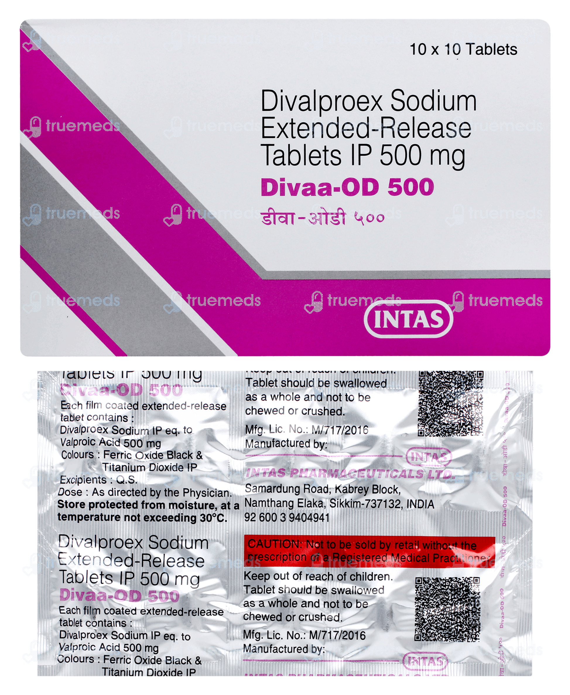 Divaa Od 500 Tablet: Uses, Side Effects, Price & Substitutes